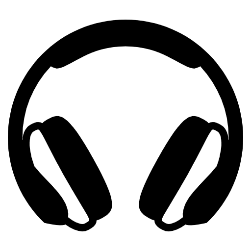 cartoon headphones black