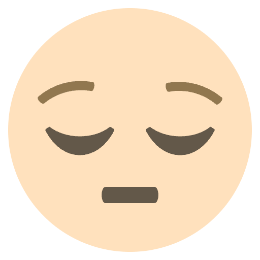 serene face expression