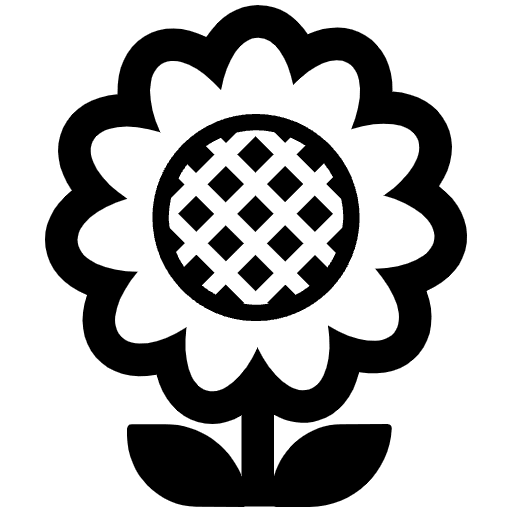 Sunflower High Contrast emoji from Fluent Emoji High Contrast Set ...