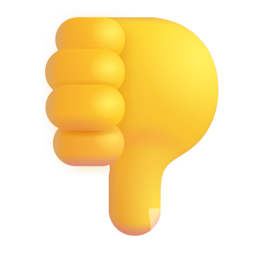 thumbs down emoji
