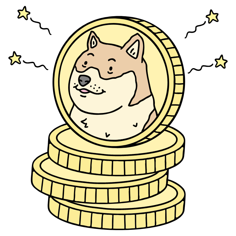 dogecoin logo vector