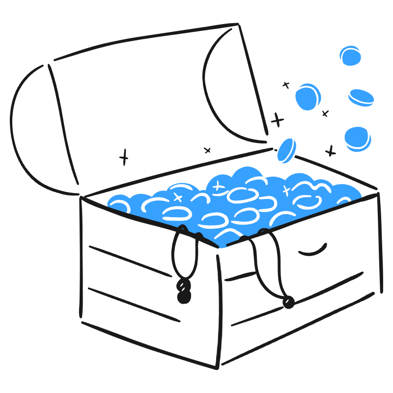 how to draw a chest of gold