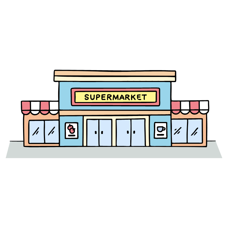 supermarket drawing