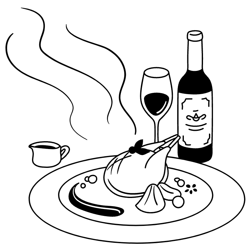 fine dining graphics