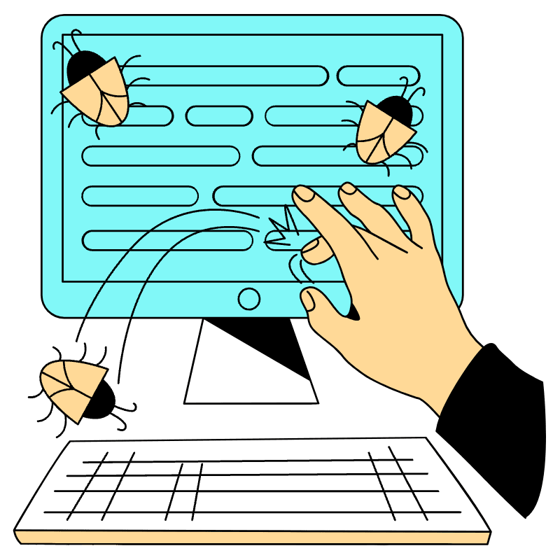 Fixing Bugs 1 illustration PNG and SVG Download | Streamline