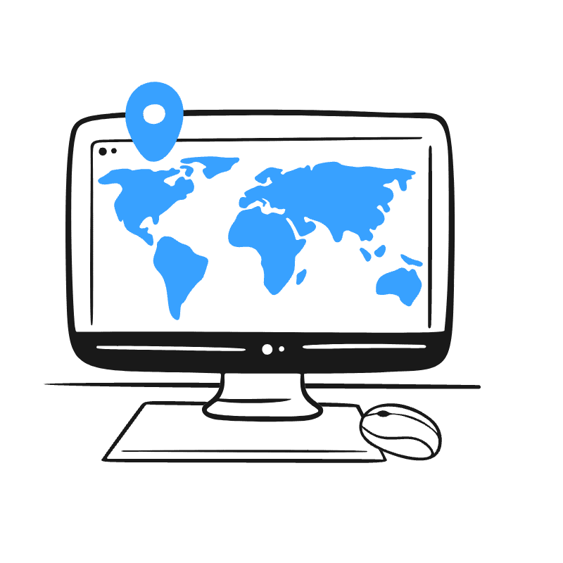 Computer World Map Location illustration - Free Download PNG & SVG ...